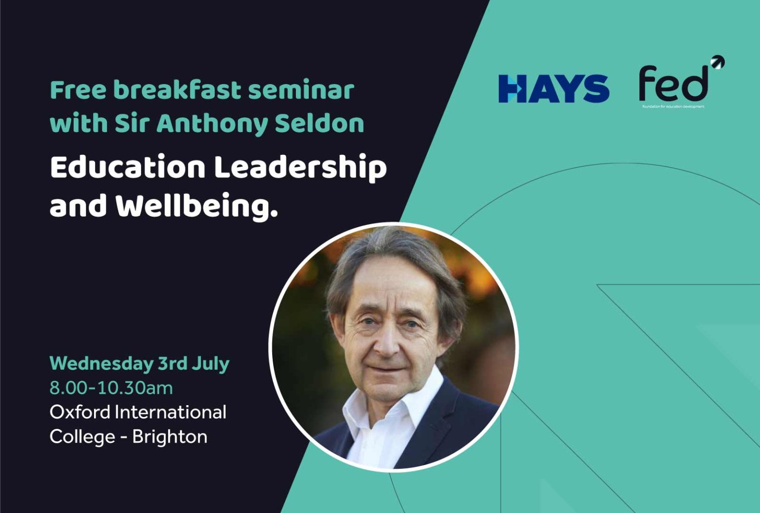 ‘Education Leadership and Wellbeing’ – Sir Anthony Seldon – FED Education